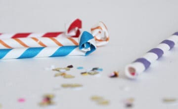 DIY Confetti Straws | Thoughtfully Simple