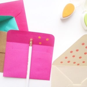 Make It :: Dotted Envelope Liners | Thoughtfully Simple