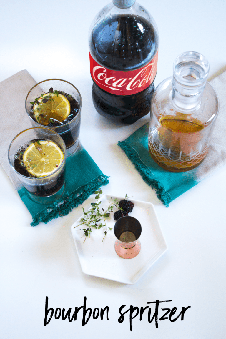 Bourbon Spritzer Recipe + Game Day Essentials | Thoughtfully Simple